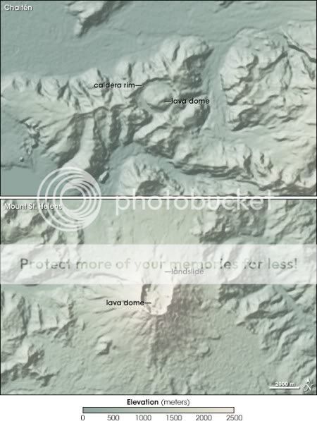 NASA Earth Observatory images: Chaitén and Mount St Helens | The ...